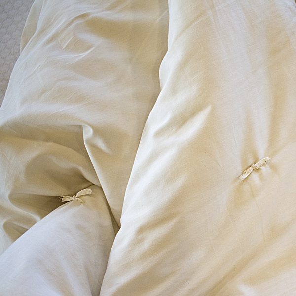 Dust mite resistant chemical-free 100% wool inside certified organic ...