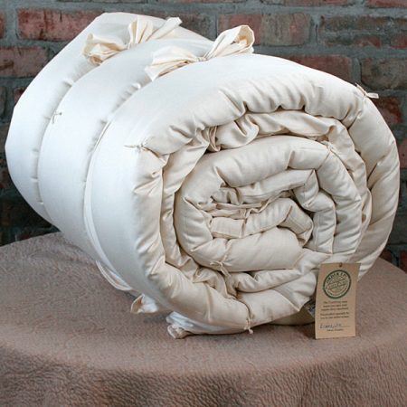 Dust mite resistant chemical-free 100% wool inside certified organic ...