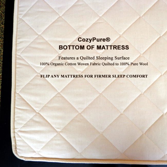 7" Organic CORE Mattress- made with 100% Organic Latex - CozyPure ...